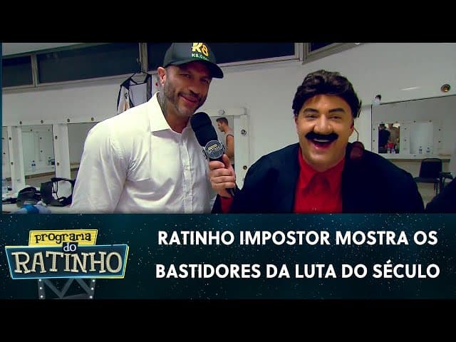 Ratinho Impostor nos bastidores da luta do século | Programa do Ratinho ...